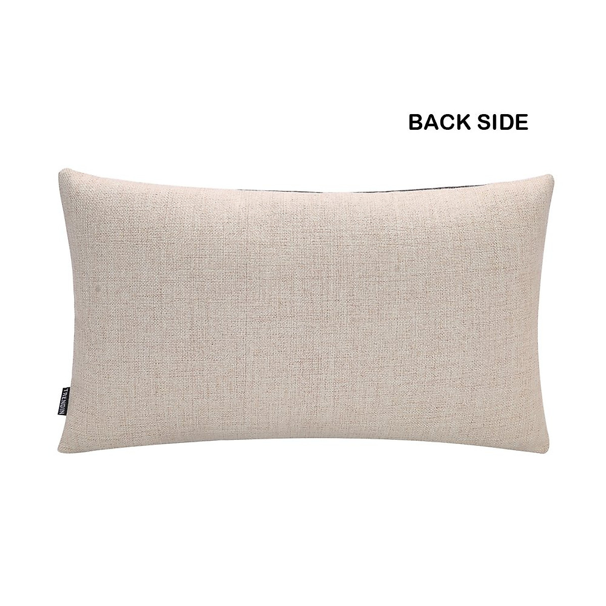 TRENDIN Merry Christmas Throw Pillow Cover 20 x 12 mas Decorations Cotton Linen Winter Red Hot Cocoa Season Holiday Cushion Cover for Christmas Decor Sofa Couch PL607TR