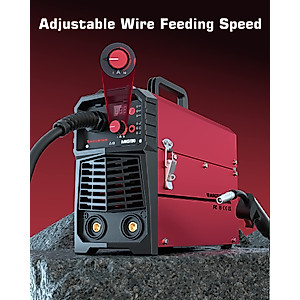 ARCCAPTAIN 130A MIG Welder & Large Viewing Screen Welding Helmet