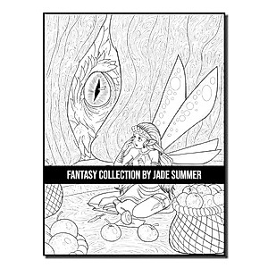 Fantasy Collection: An Adult Coloring Book with 100+ Incredible Coloring Pages of Mermaids, Fairies, Vampires, Dragons, and More!