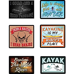 Kayak Stickers – Great Kayaking Accessories – Waterproof Stickers for Kayak – Kayak Decals- 100% Waterproof Vinyl Stickers