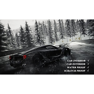 Matte Black Vinyl Wrap Roll with 2 Pcs Tool Kit, Car Wrap Vinyl Self Adhesive Film, Vinyl Wrap with Air Release Technology, Perfect for Cars DIY Exterior Interior Protection (Matte Black, 5ft x 1ft)