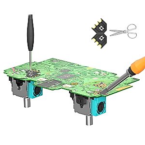 ElecGear 8X Joystick Drift Fix Repair Kit for Controller, Solve Thumbsticks Drifting Issue with Correction Variable Resistor for PS5, PS4, Steam Deck, Xbox, Switch Pro, Drone and VR Analog Sticks