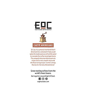 Eight O'Clock Coffee Barista Blends Caffe Americano, 11 Ounce, Mild Espresso, Medium Bodied Balanced Flavor