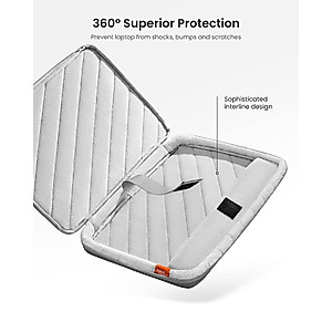 tomtoc 360 Protective Laptop Case Sleeve for 15-inch MacBook Air M3/A3114 2024, M2/A2941 2023, 15-inch New Surface Laptop 7, Copilot+ PC, Surface Laptop 6/5/4/3, Dell XPS 15 Plus, Water-Resistant