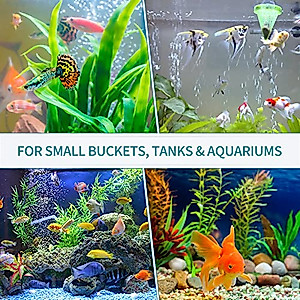 Pawfly Aquarium 0.8 Inch Air Stone Ball Bubble Diffuser Release Tool for Nano Air Pumps Small Buckets and Fish Tanks, 10 Pack