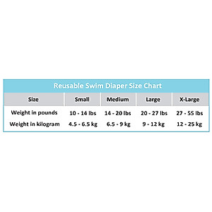 Charlie Banana Baby Reusable and Washable Swim Diaper for Boys or Girls, Cactus Azul, Large