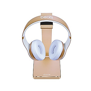 LUXA2 E-One Gold Solid-Metal Aluminum Universal Gaming Headphone Stand/Hanger/Holder for Headsets Display HO-HDP-ALE1GD-00