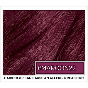 L'Oreal Paris Colorista Semi-Permanent Hair Color for Brunette Hair, Maroon