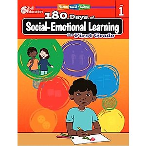 180 Days: Social-Emotional Learning for 1st Grade Practice Workbook for Classroom and Home, Cool and Fun Practice Created by Teachers (180 Days of Practice)