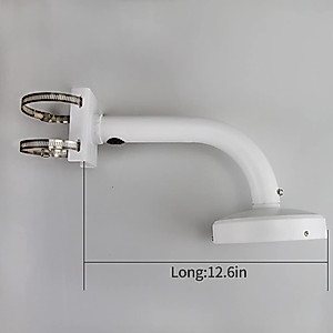 compcctv Dome Camera Universal Heavy-Duty Outdoor Security Camera Pole Mount Bracket Universal Security Camera CCTV Security Camera Mount Bracket (1 Pack)(30mm-200mm)