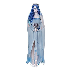 Spirit Halloween Adult Corpse Bride Halloween Costume (Emily Corpse Bride Deluxe Costume, Large)