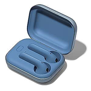 STUDIO NOD Earbuds, FREENOD True Wireless Earbuds for iPhone, Earbud in-Ear Headphones - Studionod Pure Bass Sound, Bluetooth, Wireless Calls, Music, Background Noise Cancellation During Calls, Blue