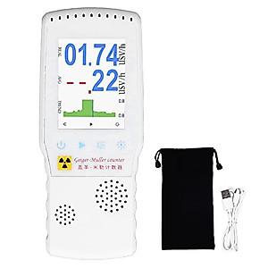 Nuclear Radiation Detector, Clear viewing High Accuracy Radiation Dose Counter Handheld for Pollution Monitoring