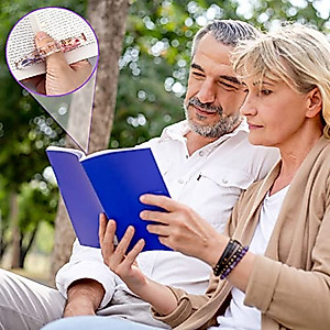 5 Pcs Resin Bookmark and Book Page Holder, Cute Bookmarks, Bookmarks for Women, Transparent Dried Flower Bookmarks with Colorful Silky Tassel Set Gift for Women Girls Kids Book Lovers