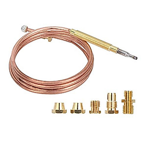 Fdit Gas Stove Universal Thermocouple Fireplace Replacement Kit Adaptors for BBQ Grill Gas Water Heater