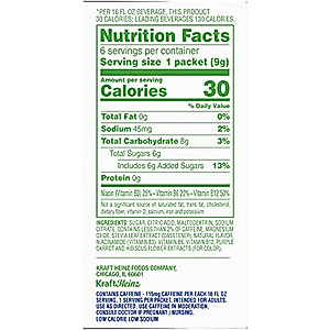 Crystal Light Pure Energy Mixed Berry Drink Mix with Caffeine, 48 ct Pack, 8 Boxes of 6 Packets