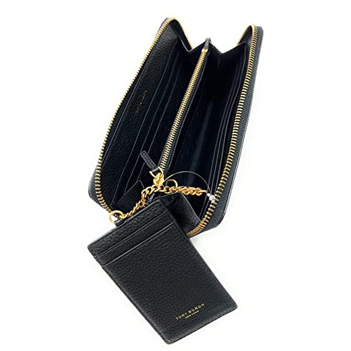 Tory Burch Women's Leather Britten Zip Continental Wallet (Black)