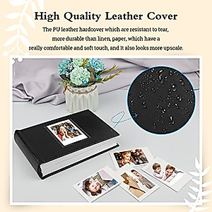 Photo Album with Writing Space for Fujifilm Instax Mini Camera, Polaroid Camera, 64 Pockets Instax Photo Album Polaroid Photo Albums Book for Fujifilm Instax Mini 11 9 8 40 Evo Instant Camera, Black