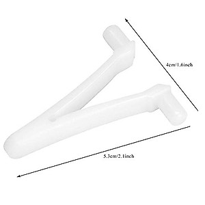 ATIE Pool Butterfly Clip V Clip Pool Attachment Clips for Swimming Pool Spa Brush, Leaf Skimmer, Vacuum Head, Mini Jet Vacuum, Telescopic Pool Pole (6 Pack)