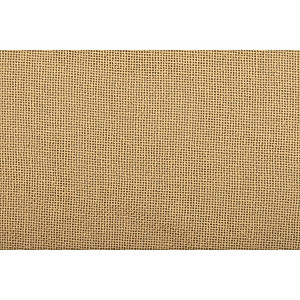VHC Brands Burlap Table Topper Soft Natural Cotton Farmhouse Kitchen Table Cloth with Fringed Edges 40x40