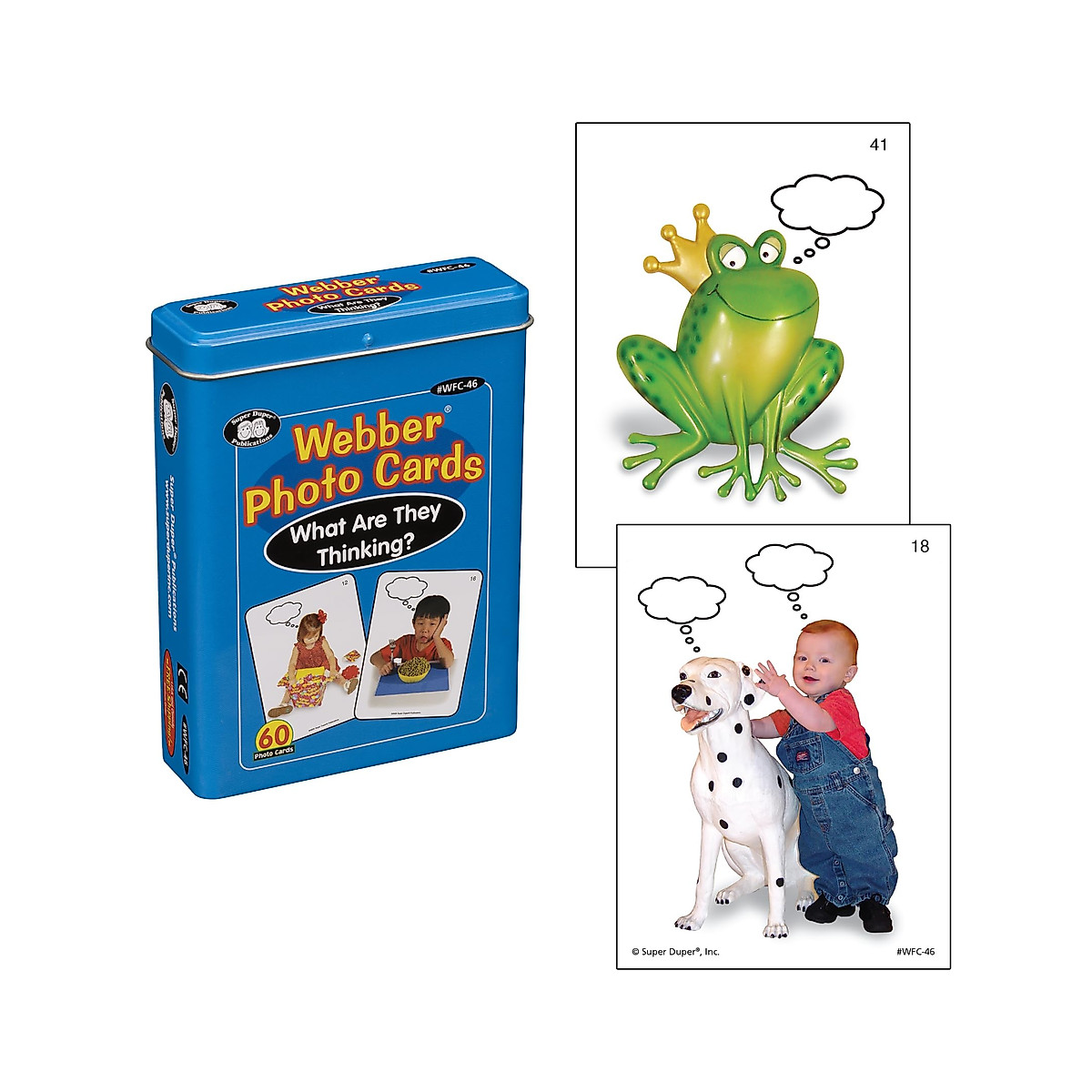 Webber “What Are They Thinking?” Photo Card Deck - Super Duper Educational Learning Toy for Kids