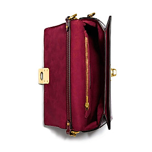 Coach Womens Hutton Shoulder Bag With Weaving Wine Multi