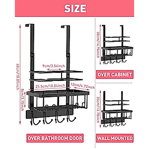 Hair Dryer Holder, Hair Tool Organizer Under Sink, Over Door Cabinet Hair Tool Organizer Wall Mounted, Bathroom Hair Tool Organizer Under Sink,Hot Styling Tool Storage Basket For Curling Wand