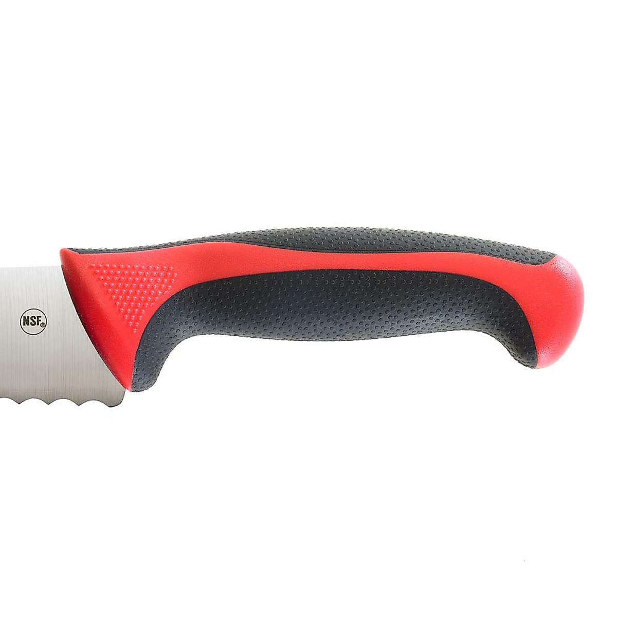 Mercer Culinary Millennia Color Handle Cutlery 10" Bread Knife (Wavy Edge Wide) Red