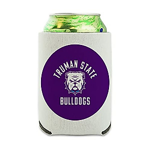 Truman State University Bulldogs Logo Can Cooler - Drink Sleeve Hugger Collapsible Insulator - Beverage Insulated Holder