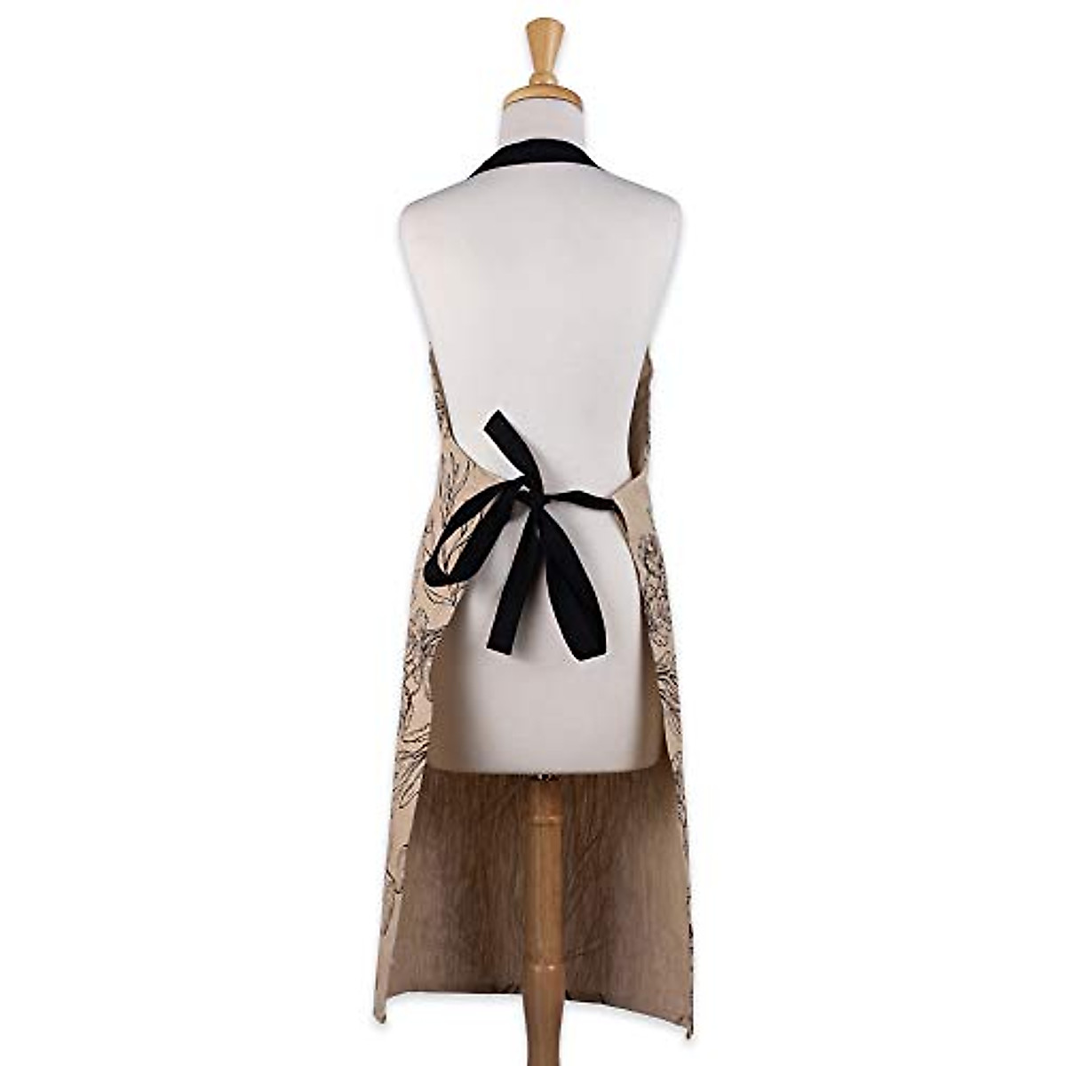 DII Garden Fresh Herbs Kitchen Collection, Chef's Apron, Natural Greenery