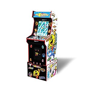 Arcade1Up PAC-Man Customizable Arcade Game Featuring PAC-Mania - Includes 14 Games & 100 Bonus Stickers