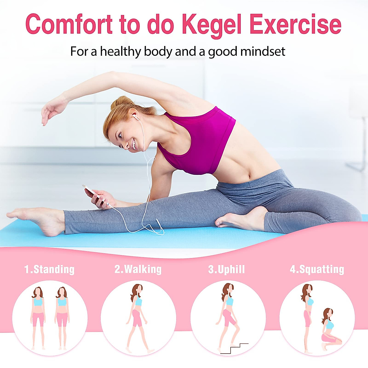 Couples Sex Toys for Women - Bullet Wearable Vibrator with 9 Vibrators Modes Rose Sex Toy, Thrusting Dildo Anal Dildos Adult Toys for Womens