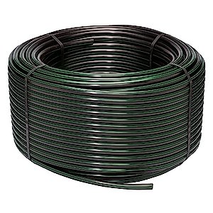 Rain Bird T63-500S Drip Irrigation 1/2" (0.634" OD) Blank Distribution Tubing, 500' Roll, Black