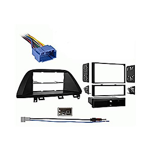 Compatible with Honda Odyssey 2005 2006 2007 2008 2009 2010 Multi DIN Stereo Harness Radio Install Dash Kit Package