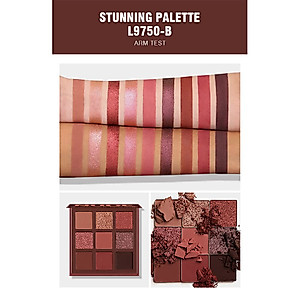 Quxun 9Colorful Eyeshadow Palette High Pigmented Makeup Palette Matte And Shimmer Glitter Eyeshadow Waterproof Long Lasting Eye Shadow Palette #3