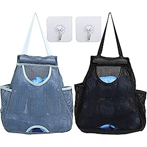 2pcs Plastic Bag Holders Grocery Bags Storage Small Dispenser Pockets Organizer, 8.6 inch x 10.2 inch