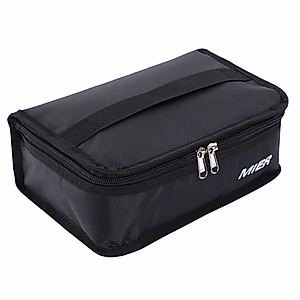 MIER Portable Thermal Insulated Cooler Bag Mini Lunch Bag for Kids, Black