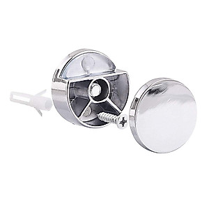 Wide Mirror Clip Set,Glass Shelf Bracket 4PCS, Polished Chrome