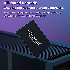 Bliksem SSD 1TB SATA III 6Gb/s Internal Solid State Drive 2.5″ 7mm(0.28″) 3D NAND TLC Chip Up to 550 Mb/s for Laptop and Pc KD650 (Black 1TB)