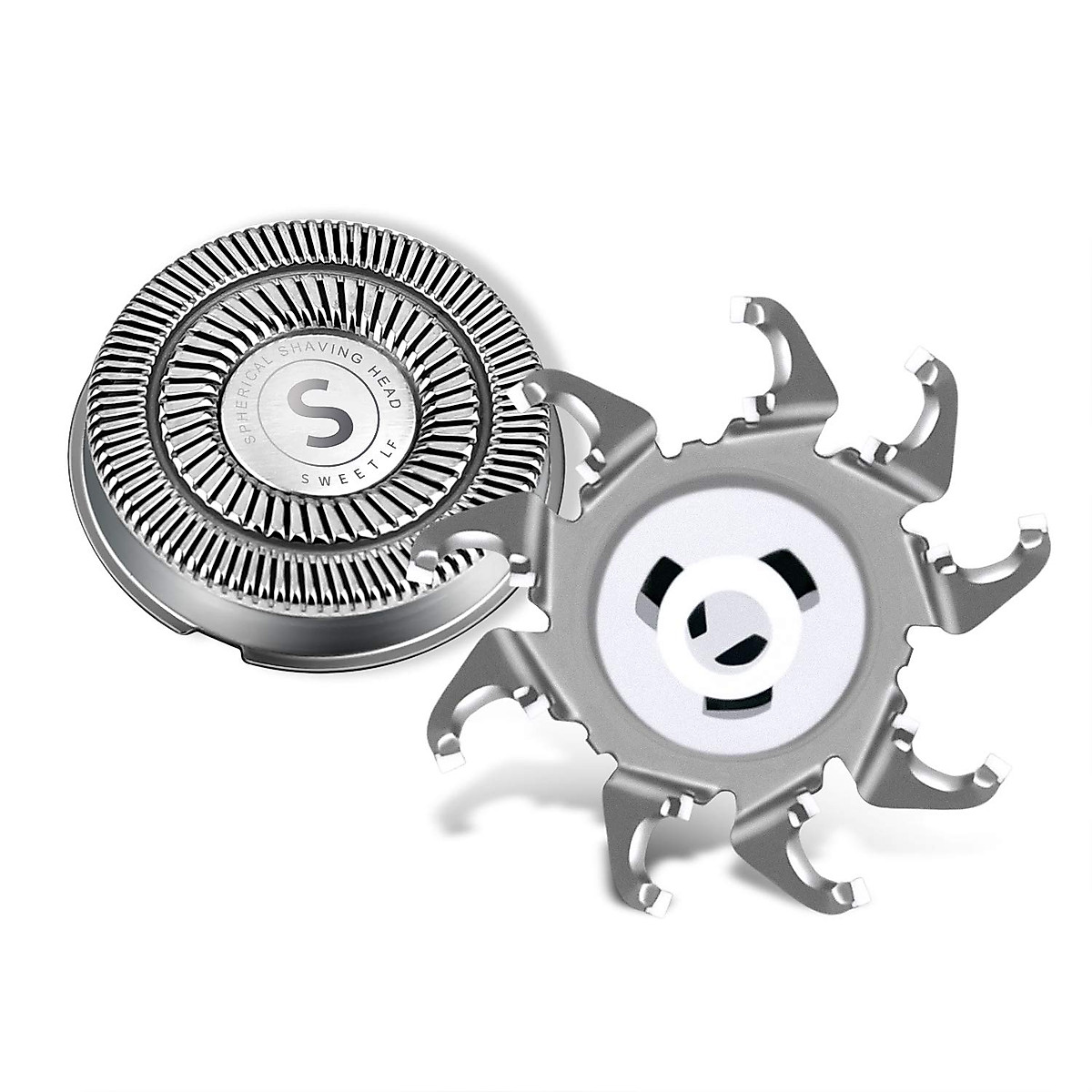 SweetLF 3 Pcs Replacement Shaver Head Blade Cutters IPX7 Waterproof Electric Razor Wet & Dry 3D Men’s Rotary Shaver SW-BC09