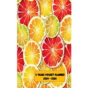3 Years Pocket Planner 2024 - 2026 / Small Pocket Appointment Calendar Purse Size 4 x 6.5 - three Years Monthly Pocket Planner - Po