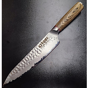 Kitory Meat Cleaver Heavy Duty Axes Shape Super heavy and thick Bone Breaker Professional Butcher’s Knife Traditional Forged Cleaver Kitchen Knife for Slicing Meat/Cutting Bone -K1