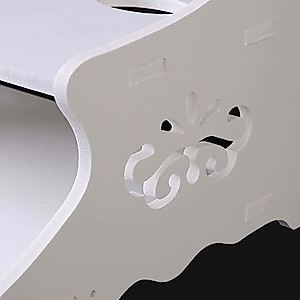 ZXKYZR8 WiFi Router Storage Shelf Set-Top Box Shelf with Two Holes Wall Living Room Home Wall Cabinet Shelf Wood Plastic Board Storage Rack Double Floating Shelf