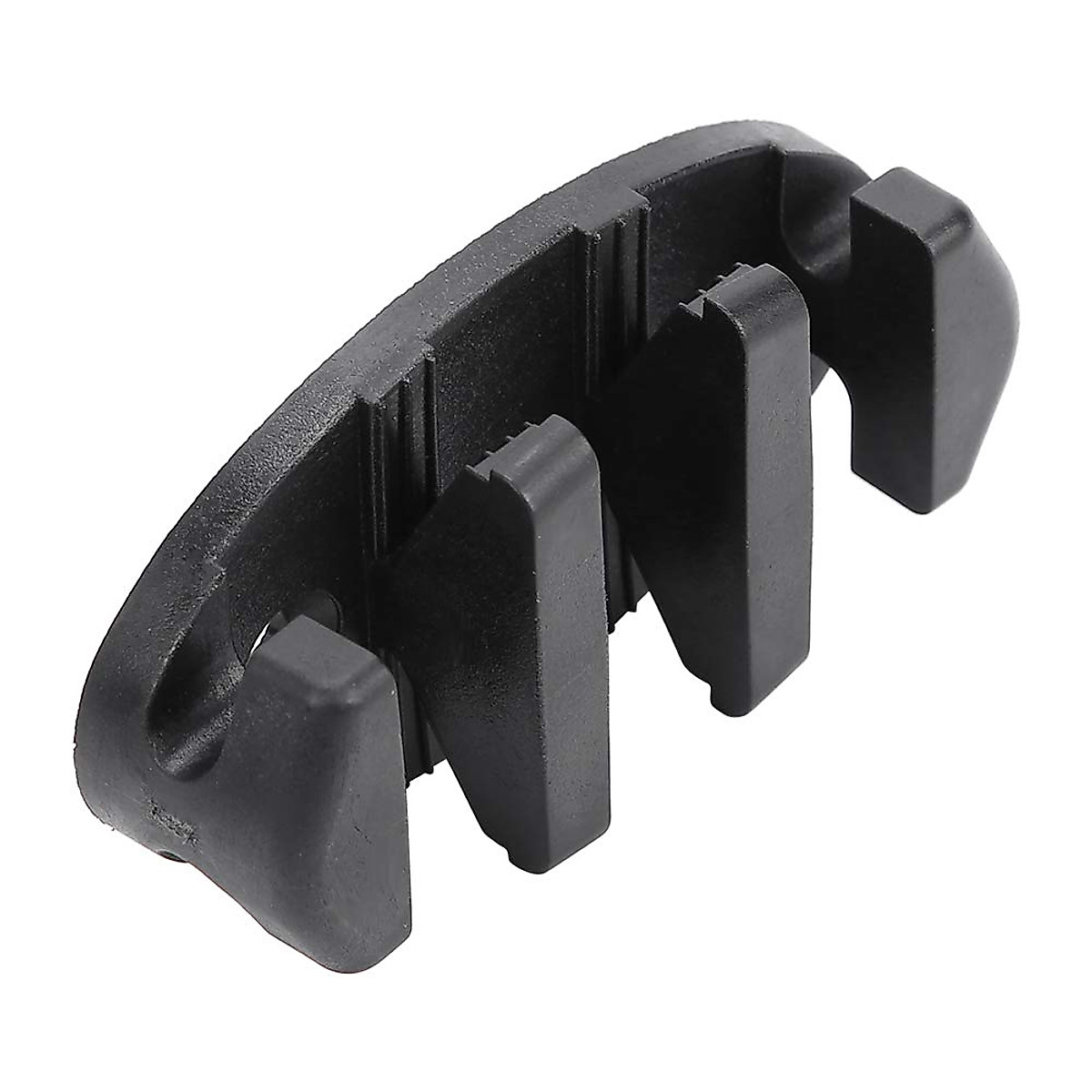 Zig Zag Cleat, Boat Folding Cleat 3.5 * 0.9 * 1.7 Inch Plastic Nylon Kayak Marine Dock Cleats for Canoes Boat Deck Marine Fishing Rigging Accessories (Black)