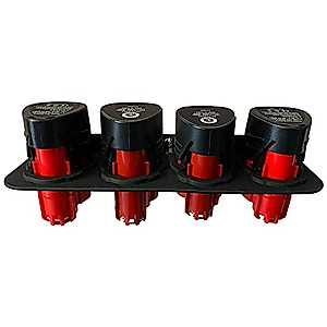 SZWJT-LV Battery Holder for Milwaukee M12, Mount 4 Slot Milwaukee m12 Battery Holder, 12V Battery Holder Milwaukee, Battery Storage for Milwaukee (1pc)