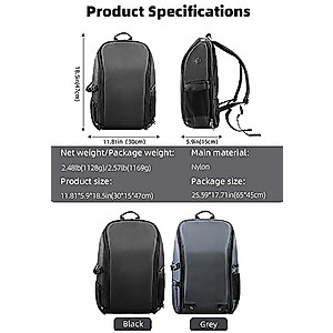 Honlyn Storage Bag for DJI Air 3/FPV Combo/Avata Drone Backpack Remote Control Handle Waterproof Case for Glasses 2/V2 Accessories (Gray)