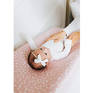 Premium Knit Diaper Changing Pad Cover"Lucy" by Copper Pearl