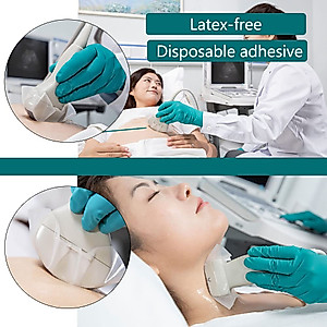 Ultrasound Probe Cover, Disposable Adhesive Latex-Free Clear, 5"Lx 3"W (50 Pcs)