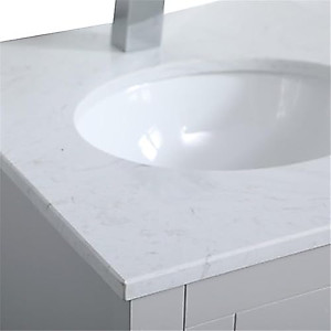 Elegant Kitchen and Bath 18 inch Single Bathroom Vanity Cabinet - Grey