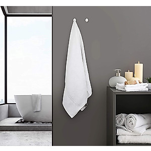 SIMPLI-MAGIC Cotton Set, Towels, 24x46, White, 6 Count